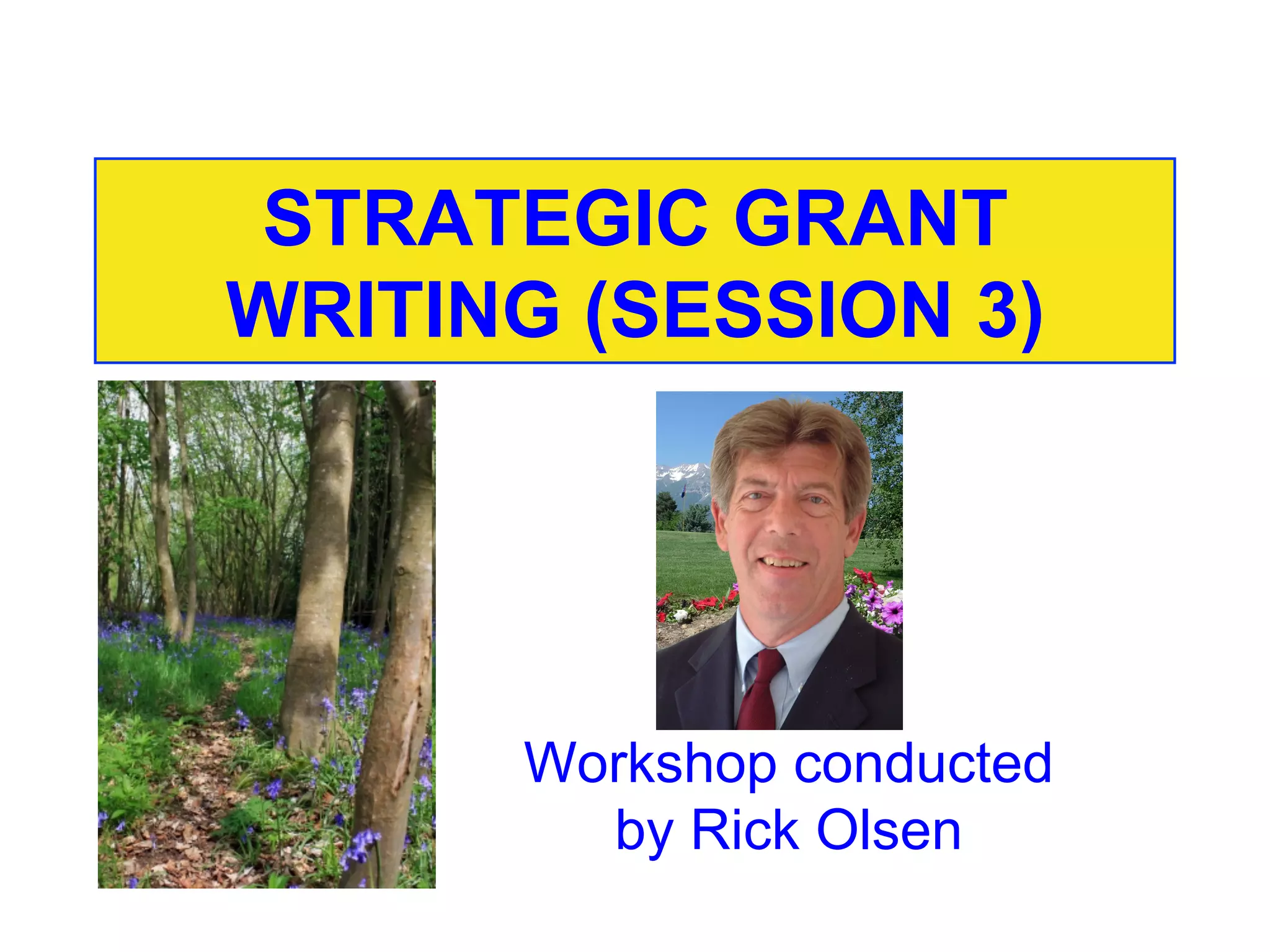 Strategic Grant Writing 3 | PDF