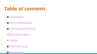 Adobe Photoshop - An Introduction to Adobe Photoshop | PPTX