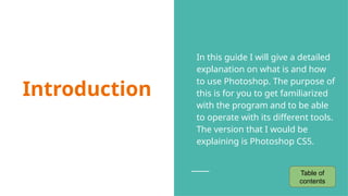 Adobe Photoshop - An Introduction to Adobe Photoshop | PPTX