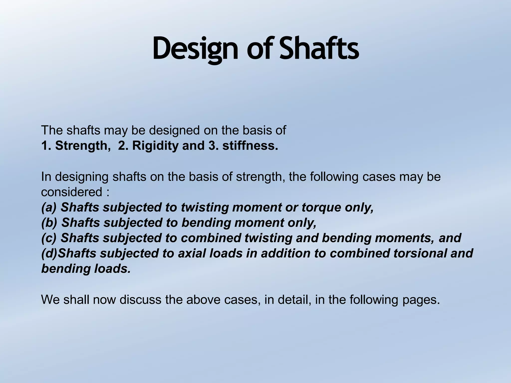 3 shaft stress in shafts | PPTX
