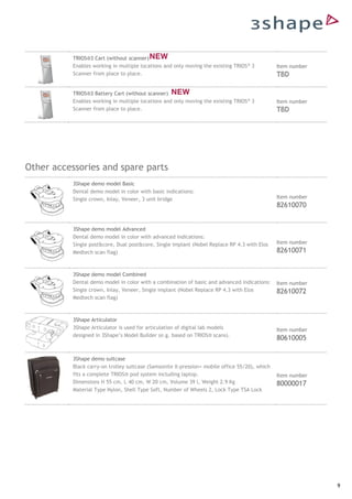 3shape trios 3 product catalog october 2016 (viet noted) | PDF