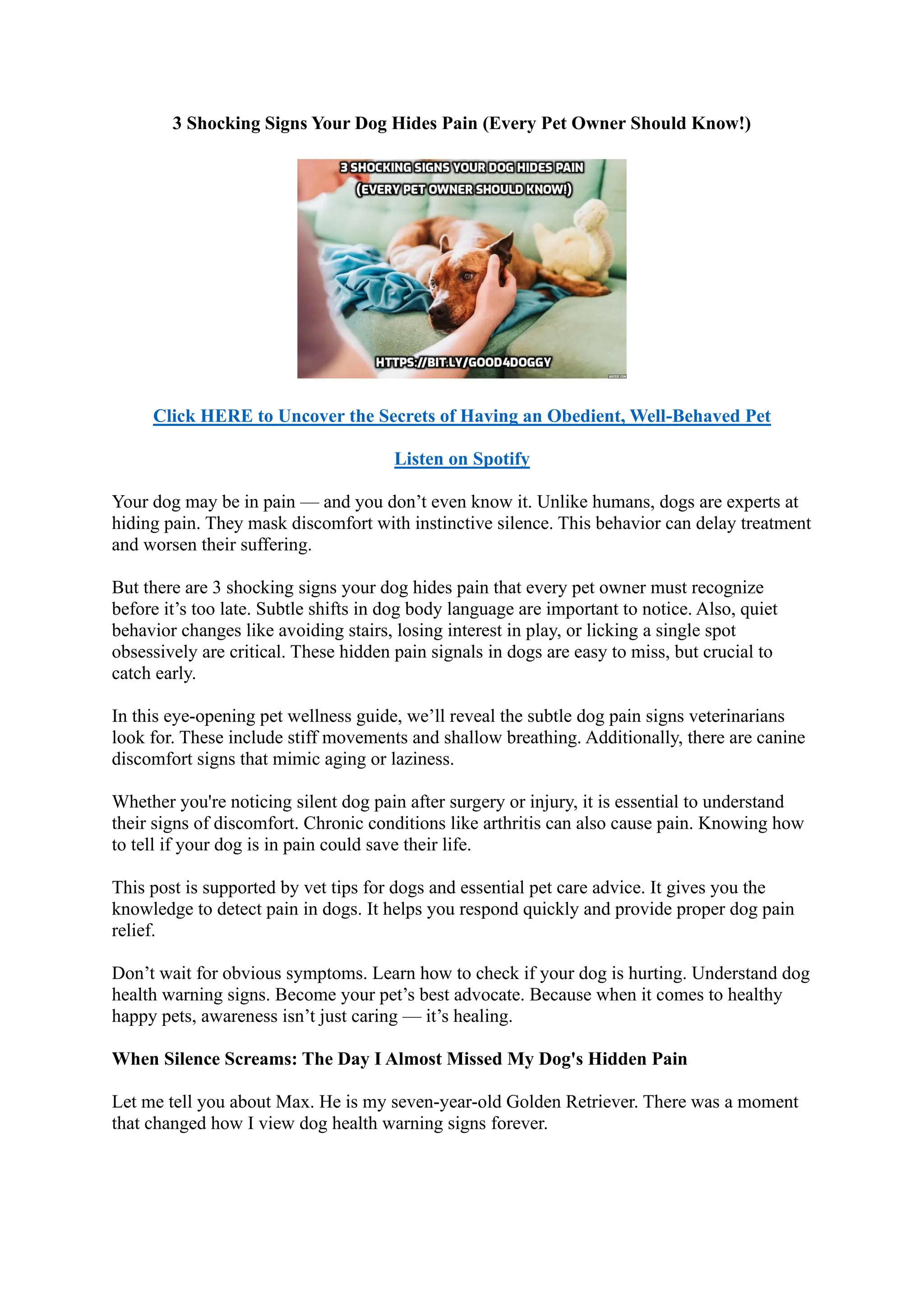 3 Shocking Signs Your Dog Hides Pain (Every Pet Owner Should Know!) .pdf