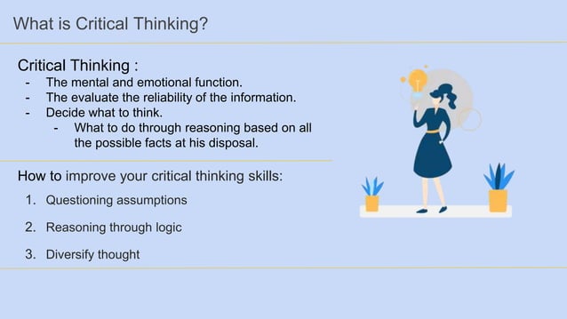 3 simple habits to improve critical thinking | PPT