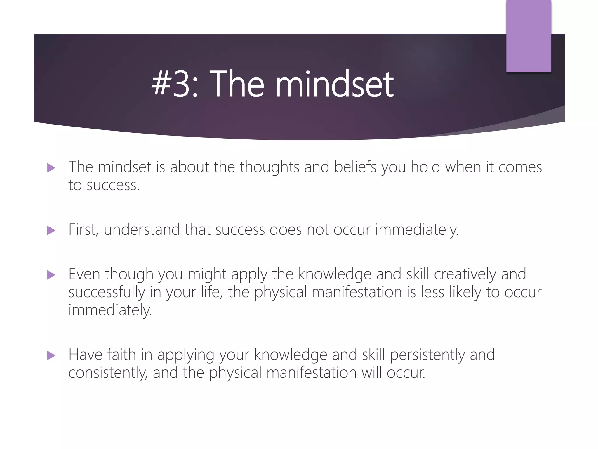 3 simple tools to success | PPTX