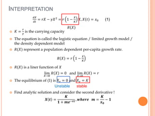 Single Population Model | PPT