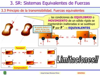 3 sistemas equivalentes de fuerzas estatica | PDF