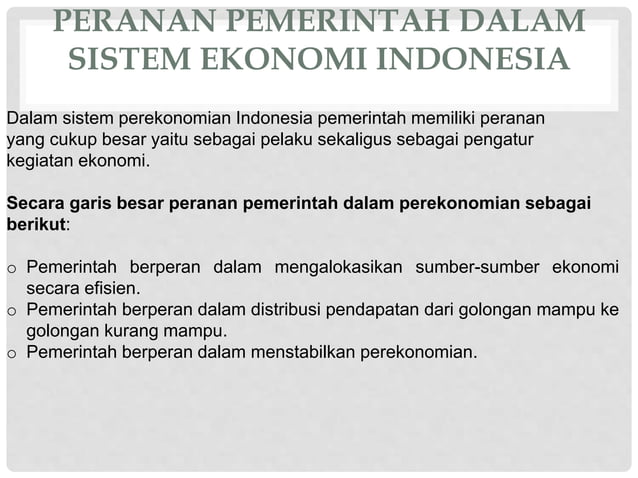 3 sistem ekonomi indonesia | PPTX