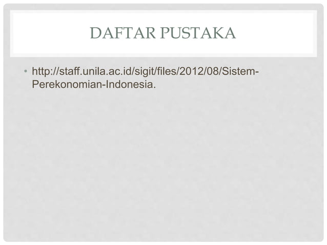 3 sistem ekonomi indonesia | PPTX