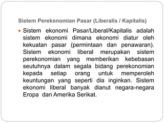 (3)sistem ekonomi indonesia | PPTX