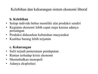 3 sistem ekonomi indonesia | PPTX