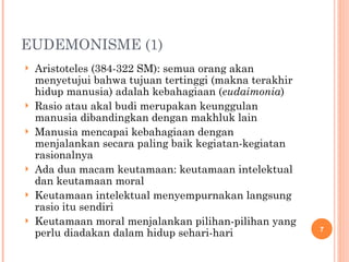 Paparan materi sistem filsafat moral fakultas DA | PPT