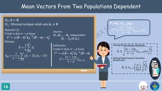 APG Pertemuan 6 : Mean Vectors From Two Populations | PPTX