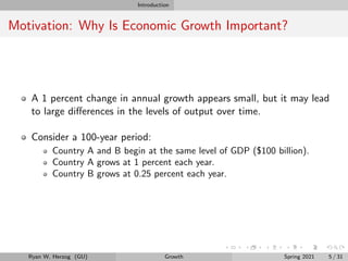 Chapter 3 - Long-Run Economic Growth | PPT