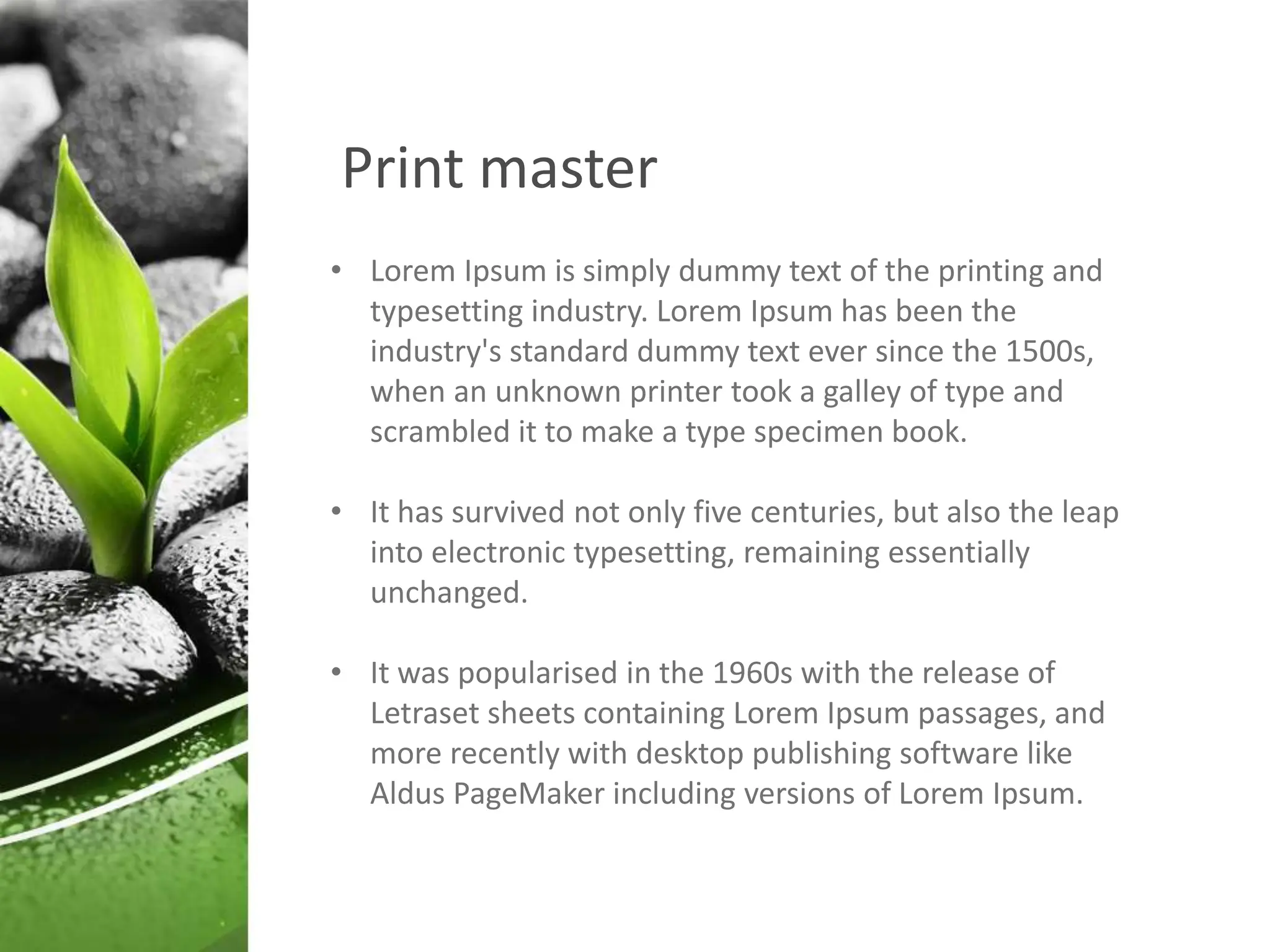 Zen basalt and bamboo stones with dew PowerPoint presentation. | PPT