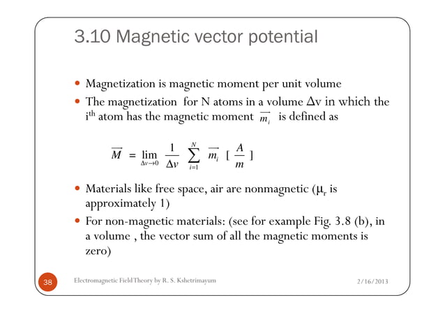 Electromagnetic Field Theory: Magnetostatics | PDF