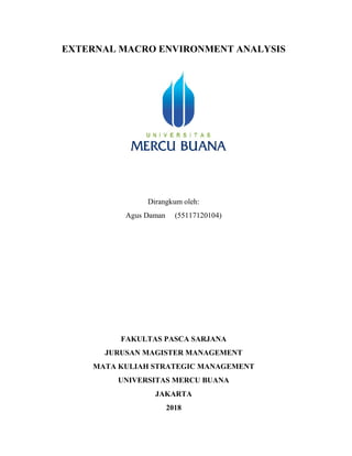 3, sm, agus daman, hapzi ali, external macro environment analysis, universitas mercu buana, 2018 ...