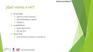 Introducción a contratos inteligentes y Eris | PPTX