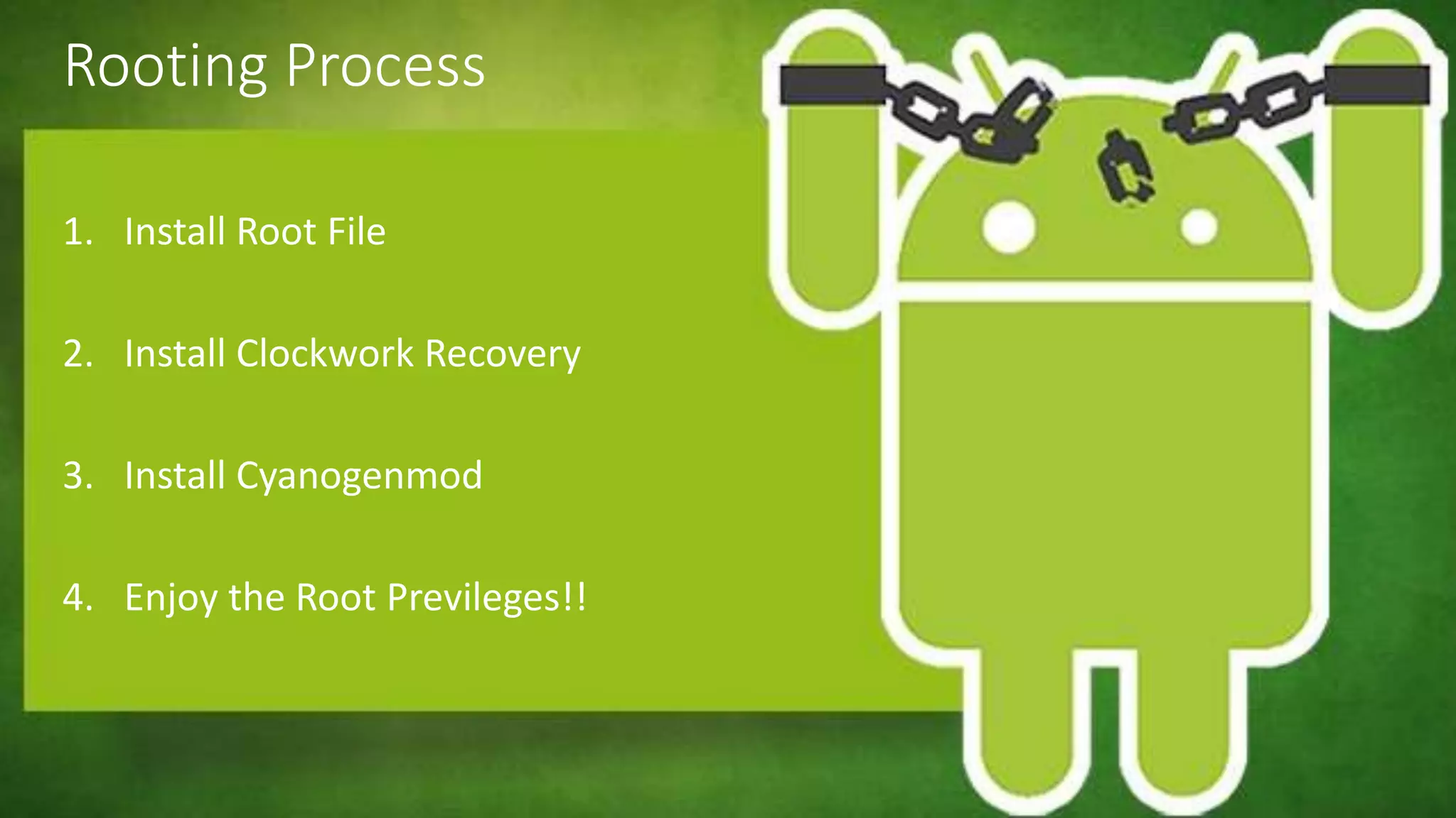 android and root process | PPTX