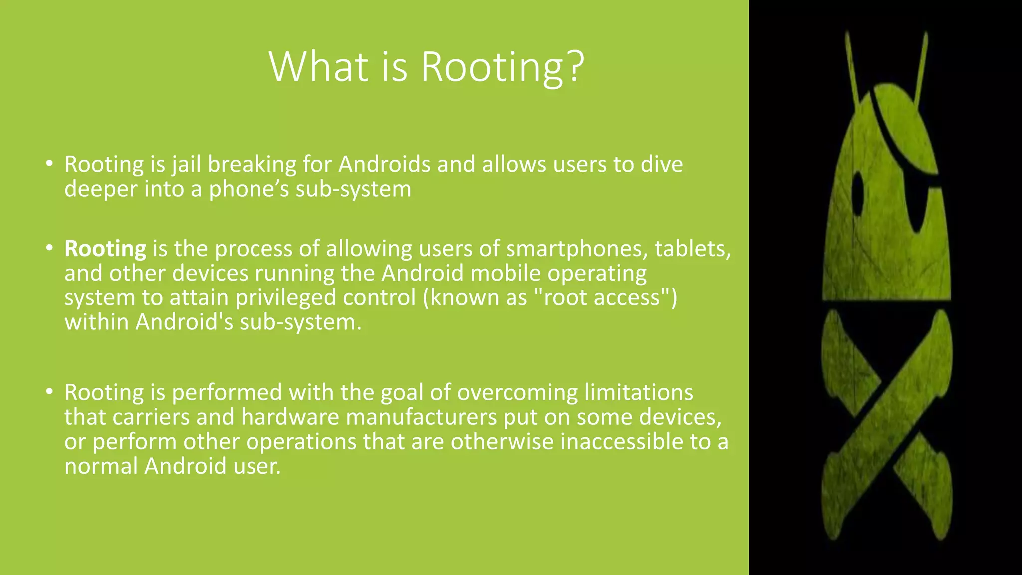 android and root process | PPTX
