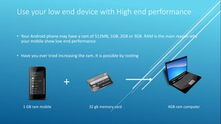 android and root process | PPTX