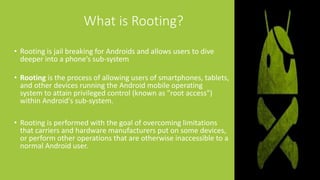 android and root process | PPTX