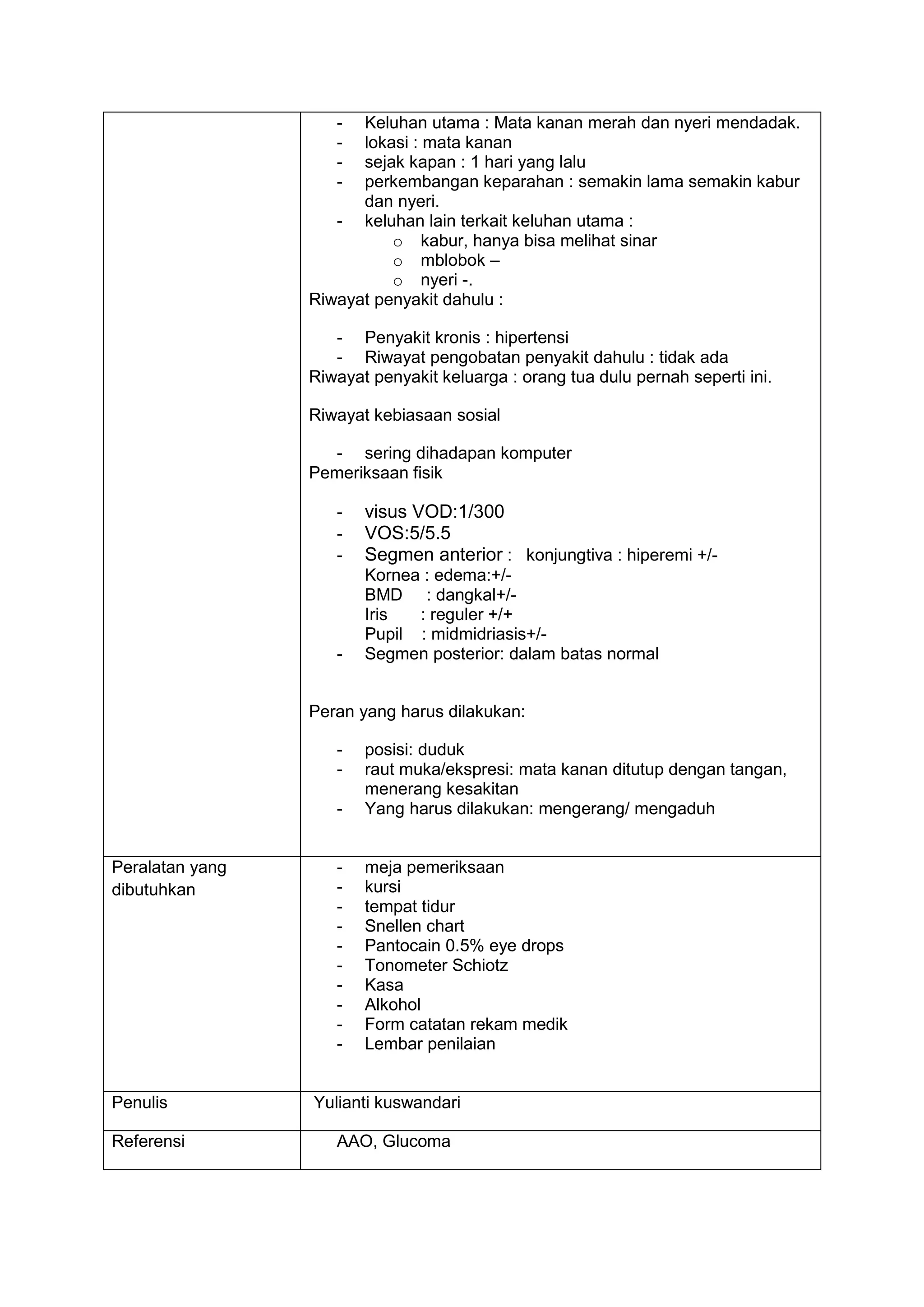 soal osce comprehensive | DOCX