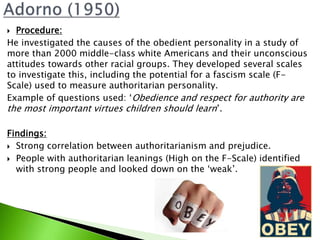 AQA AS Psychology Unit 1 SOCIAL INFLUENCE | PPTX