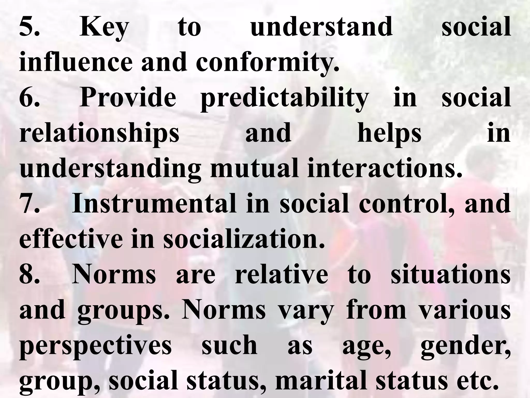 3 social norms; meaning & characteristics both English and Hindi | PPTX