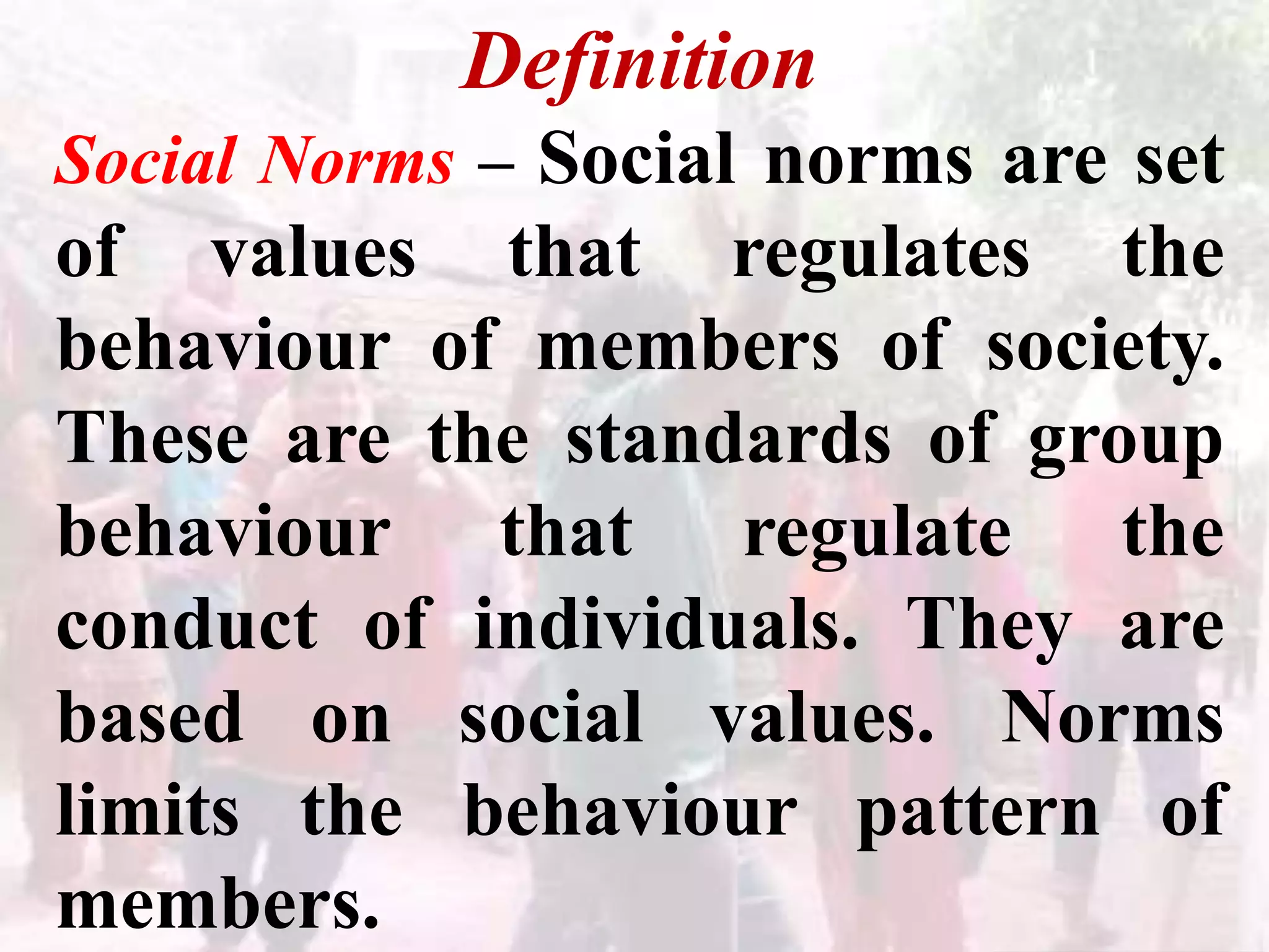 3 social norms; meaning & characteristics both English and Hindi | PPTX