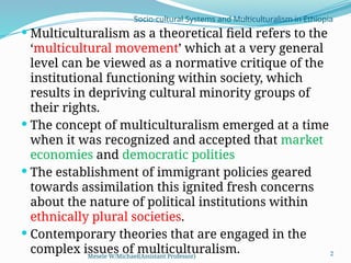 CHAPTER THREE: Theoretical Perspectives of Multiculturalism | PPTX