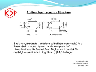 3 sodium hyaluronate pharma | PPT