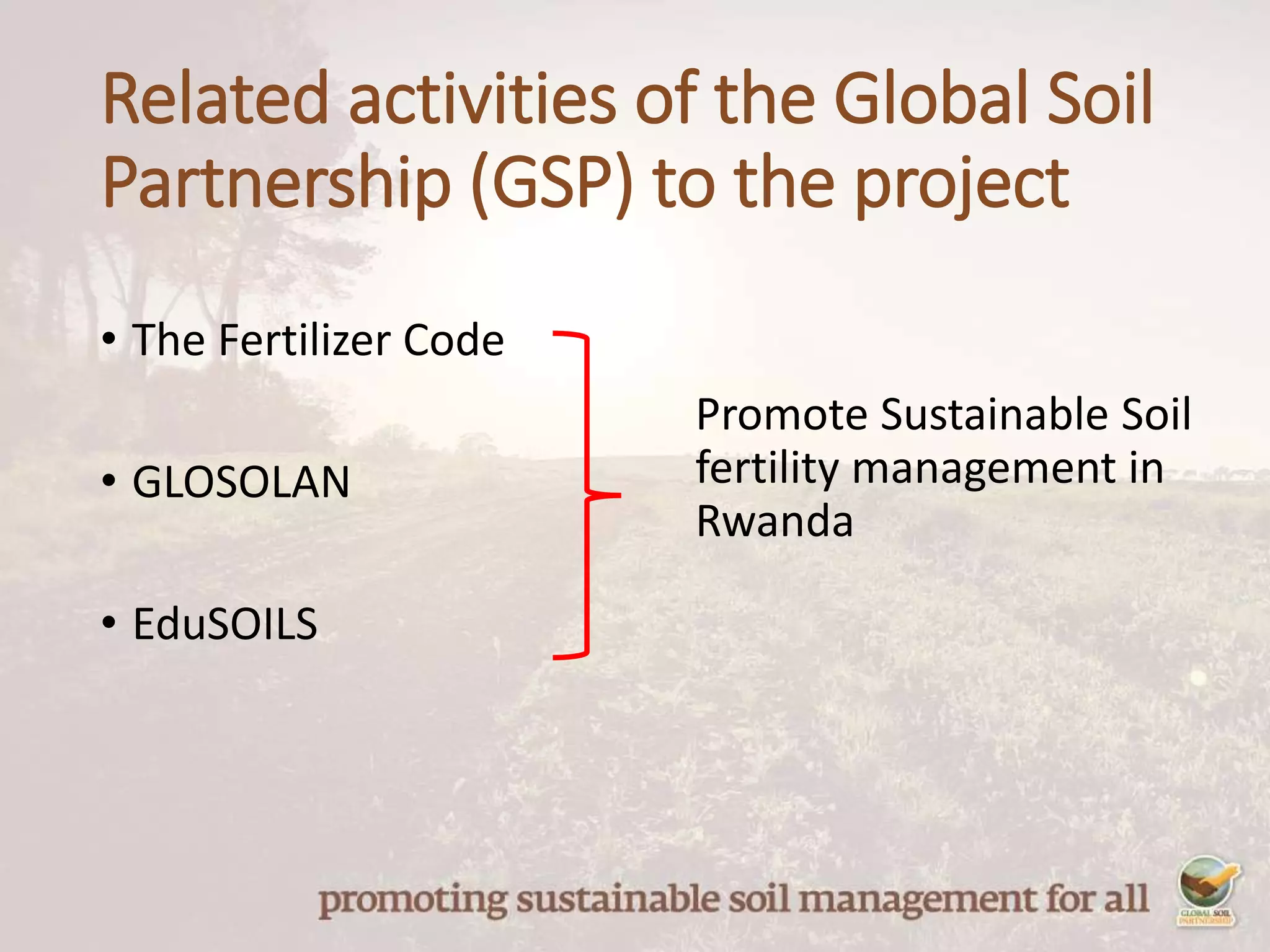 Implementation Plan of SSCAF Soil Project in Rwanda | PPT