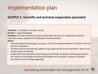 Implementation Plan of SSCAF Soil Project in Rwanda | PPT