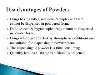 3 solid dosage form powders | PPTX