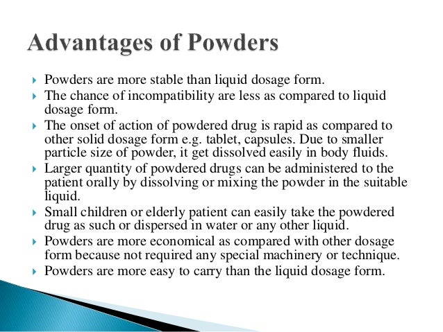 3 solid dosage form powders | PPTX
