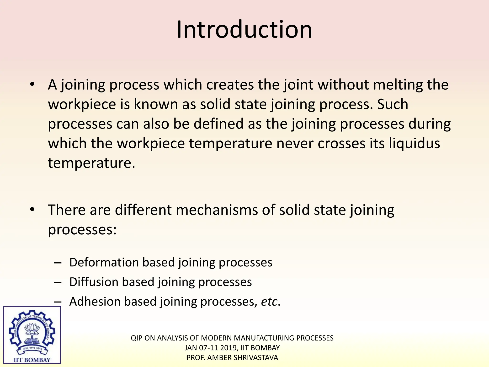 Solid State Joining processes- applications | PDF