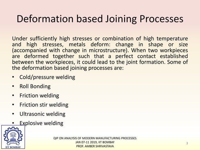 Solid State Joining processes- applications | PPT