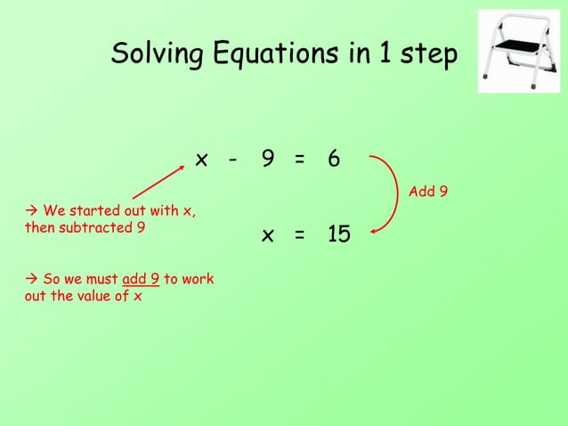 3) Solving an Equation - 1 step.ppt