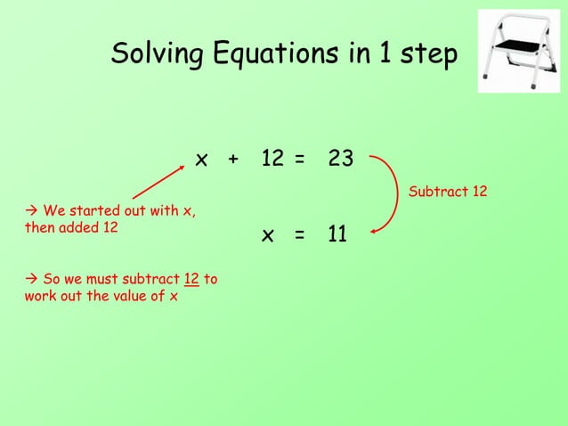 3) Solving an Equation - 1 step.ppt | Free Download
