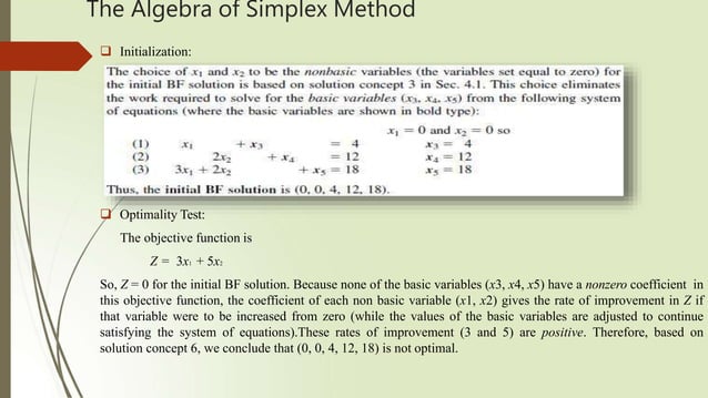 Solving Linear Programming Model By Simplex Methodpptx