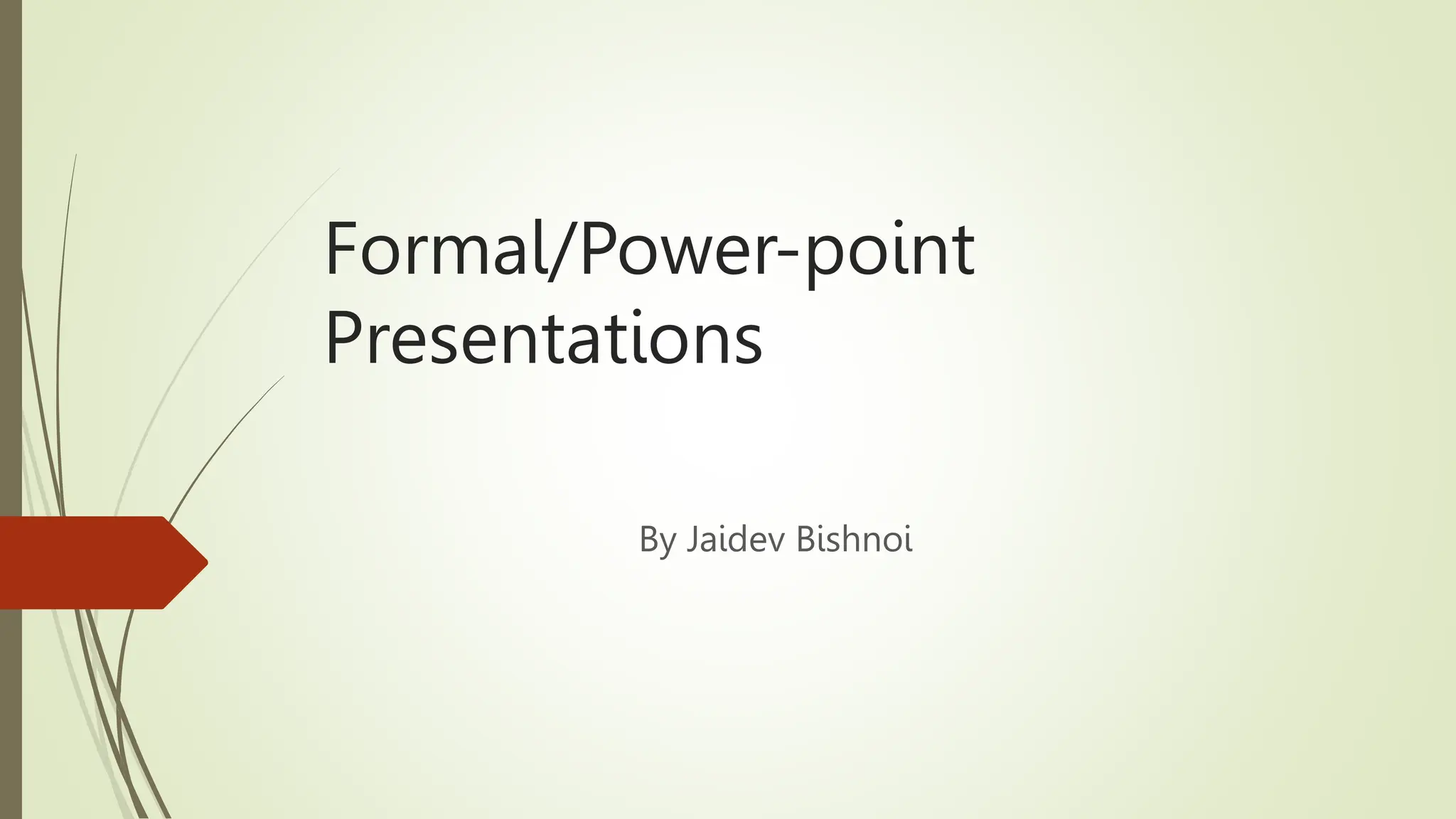 speaking skills & Formal Presentations | PPTX