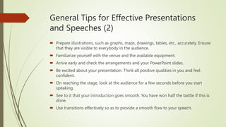 speaking skills & Formal Presentations | PPTX