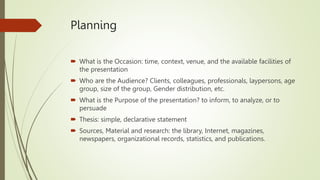 speaking skills & Formal Presentations | PPTX