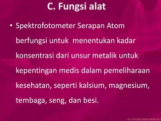 spektrofotometri serapan atom | PPTX