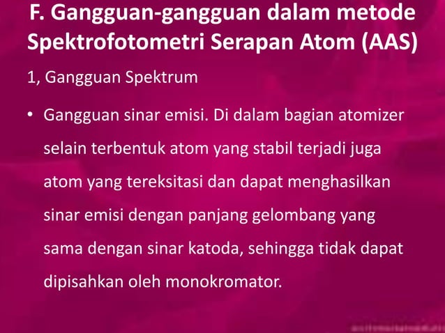 spektrofotometri serapan atom | PPTX