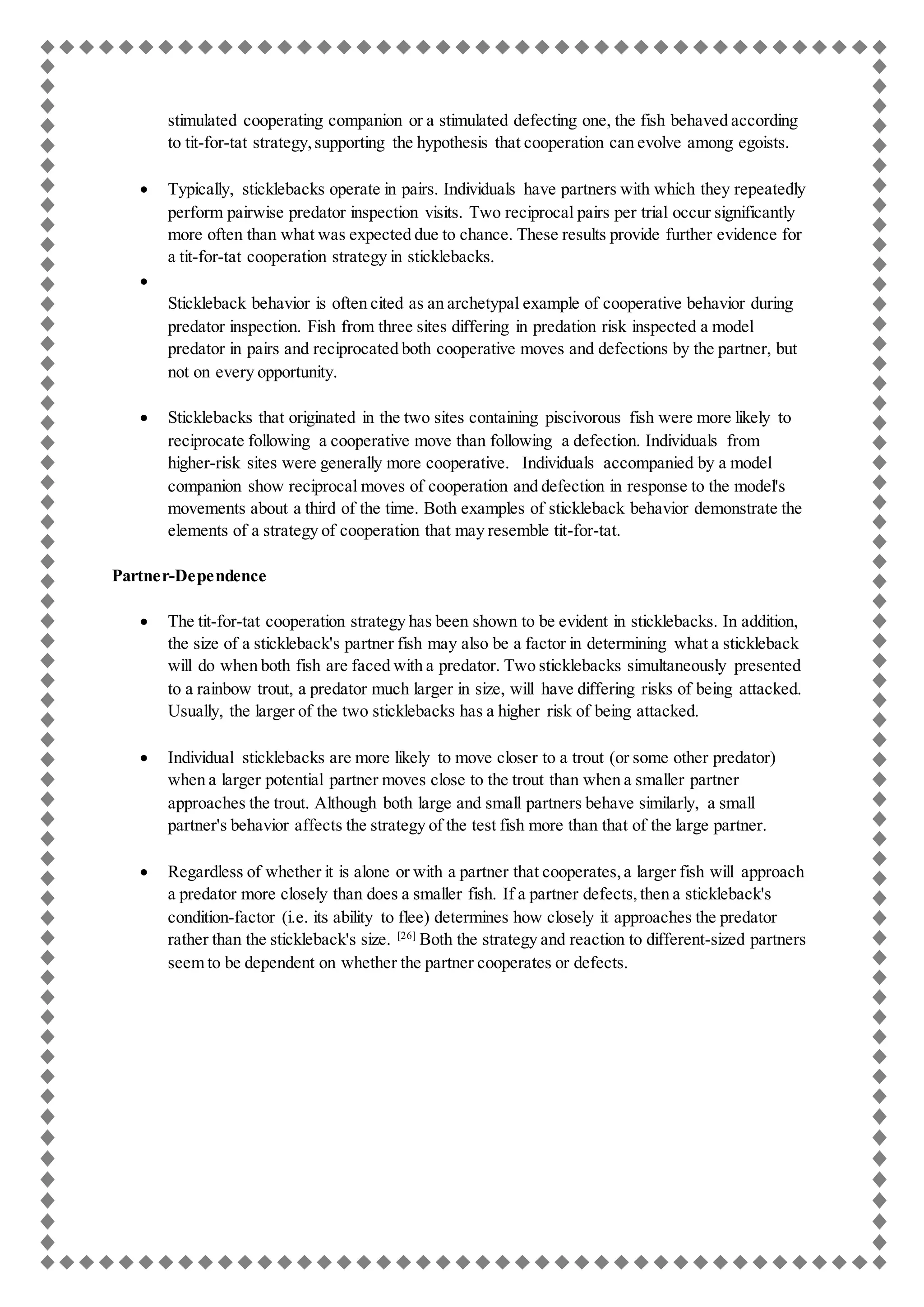 3 spined stickleback fish overview | DOCX
