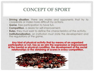 sport and the physical activity | PPT