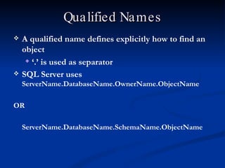 Sql Overview | PPT