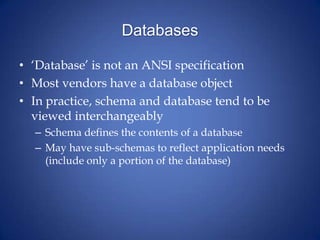 3 sql overview | PPTX