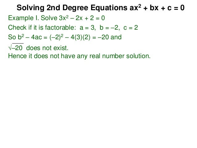 3 square roots and 2nd degree equations nat-e